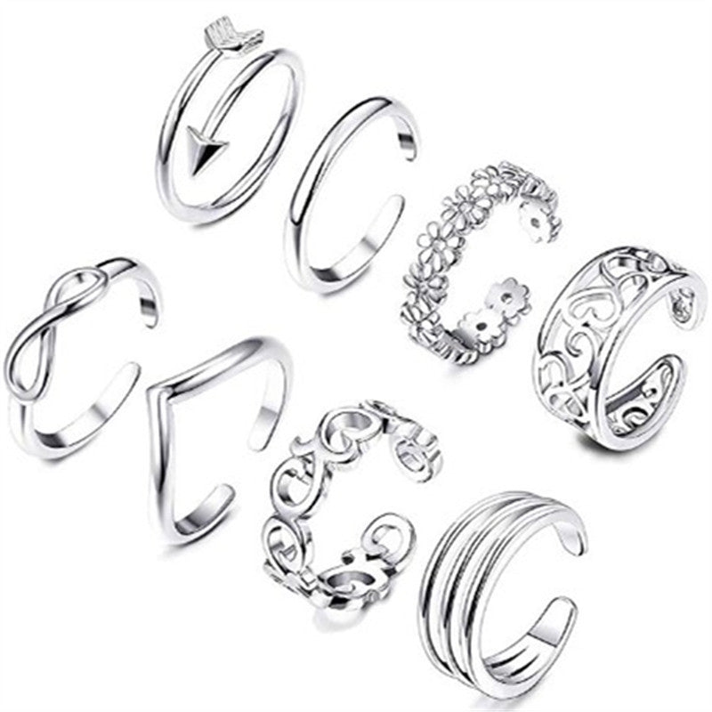 Feet Rings Foot Personality Charm Rose Simple Rings Women's Rings – DRE ...